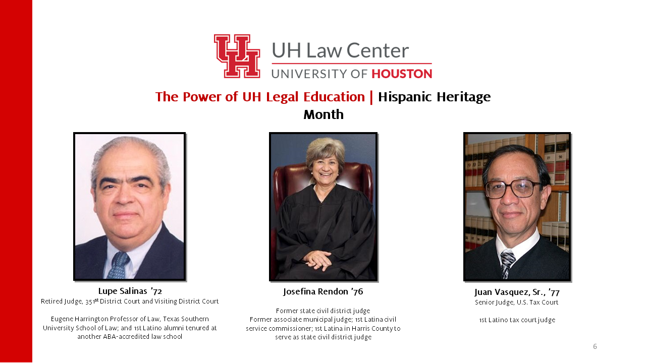 The Power of a UH Legal Education: Hispanic History Month - University ...
